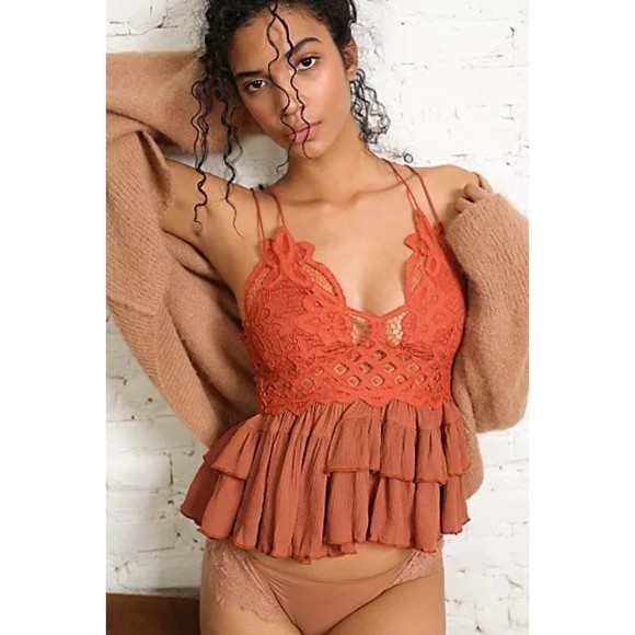 Free People Tops Free People Nwt Adella Cami Crochet Lace